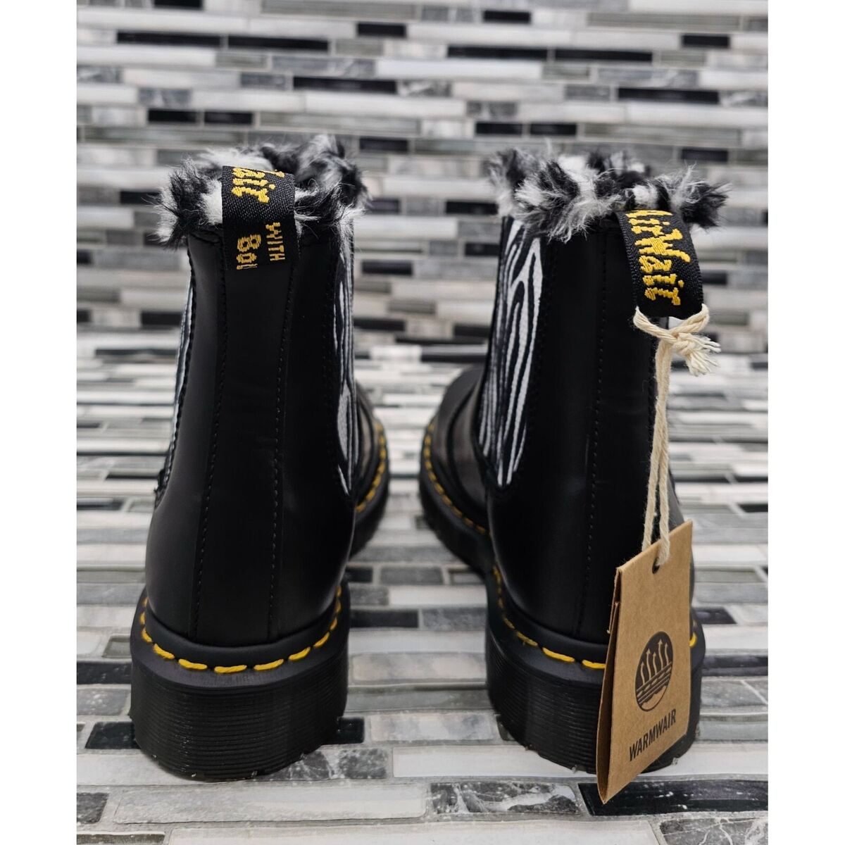 Dr. Martens Leonore 2976 Black-Zebra Print Women's Chelsea Dr. Martens Leonore 2976 Black-Zebra Print Women's Chelsea