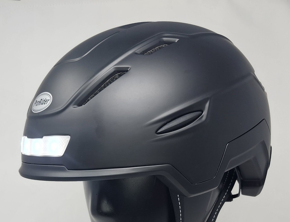 ProRider RAYY E-Bike Helmet, Integrated Break Lights + Turn-Signals, In ...