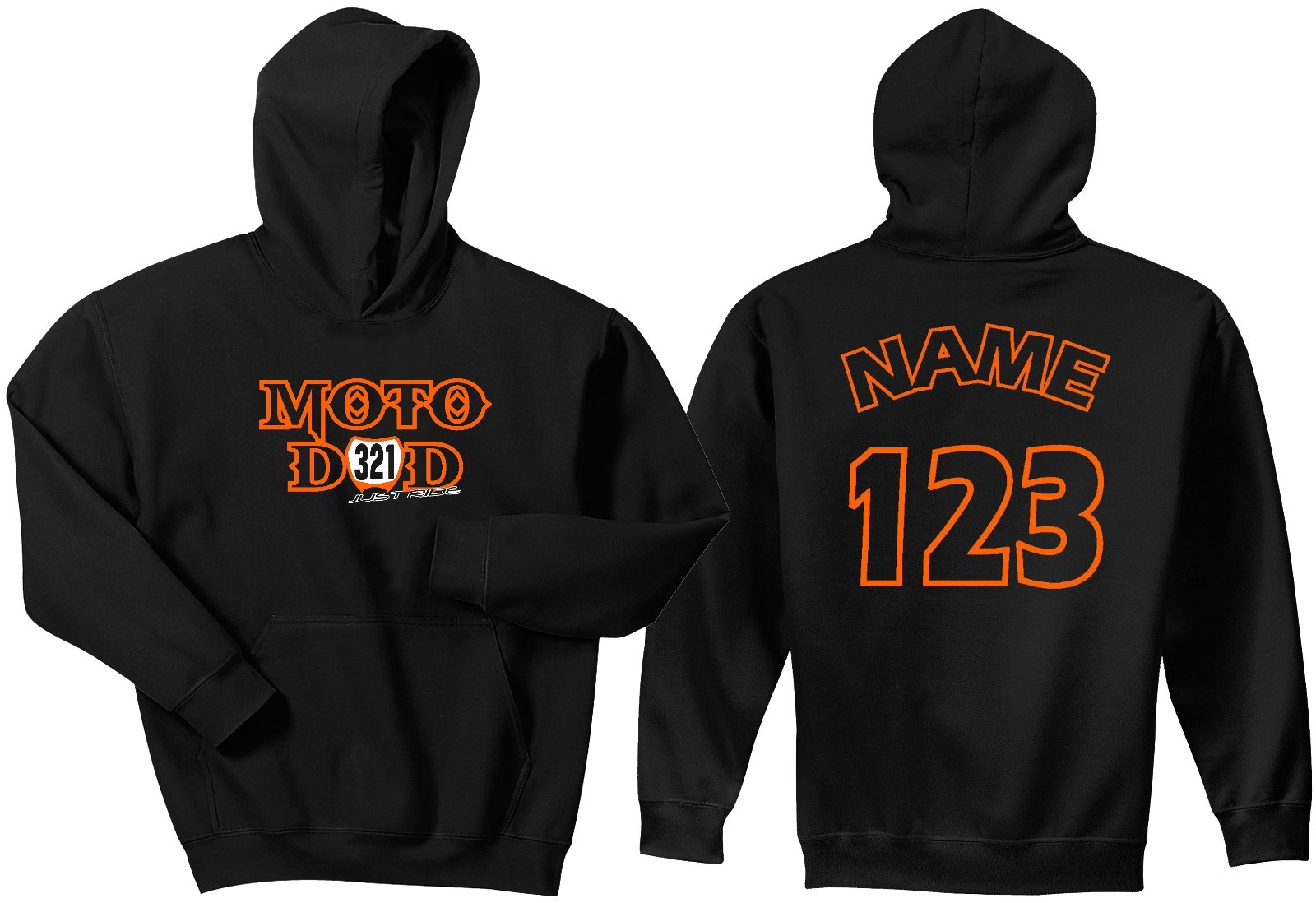 MOTO DAD HOODIE SWEAT SHIRT JUST RIDE MX MOTOCROSS | eBay