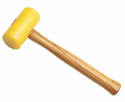 6 Oz 1-1/2" Size 2 Yellow Plastic Mallet Jewelry Making Metal Forming ...