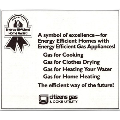 Citizens Gas & Coke Utility Natural Gas 1981 Indianapolis IN Ad SAH4-9 ...