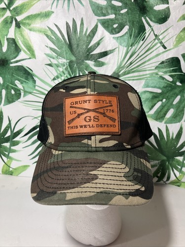 Grunt Style This We’ll Defend Camo Mesh SnapBack RARE 1776 | eBay