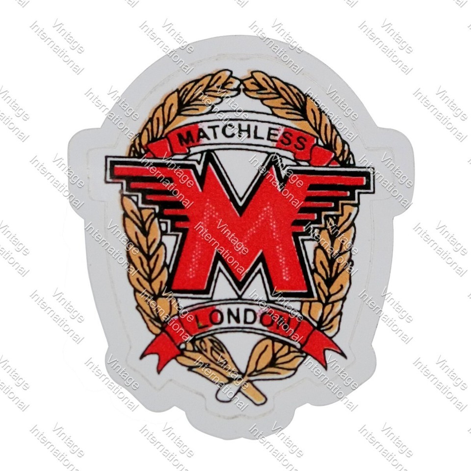 FOR MATCHLESS MOTORCYCLE LONDON STICKER DECAL BSA INDIAN ARIEL CAFE ...