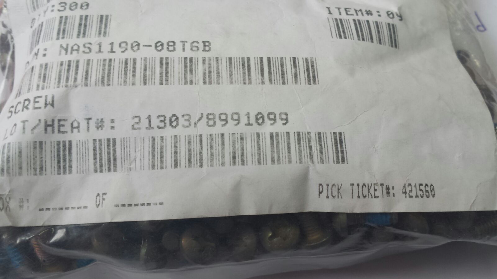 100 PCS NAS AEROSPACE SCREW NAS1190-08T6B 0.164 inches Pan | eBay