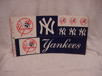 RARE 1970's New York Yankees Lay's/Ruffles Potato Chips Sticker Sheet ...