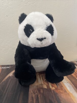 Ikea Panda Plush Kramig Bear Sewn Eyes 12" Floppy Soft Stuffed Animal ...