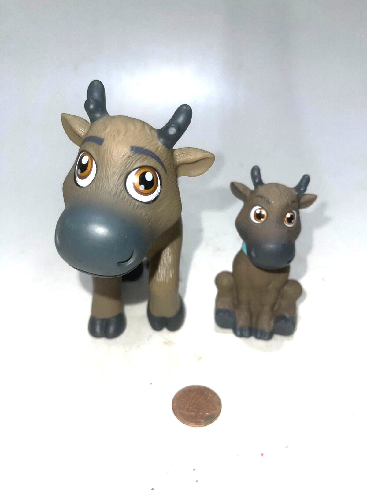 (2) Disney Frozen Baby Sven The Reindeer 4 Inch + 3 Inch PVC Figures | eBay