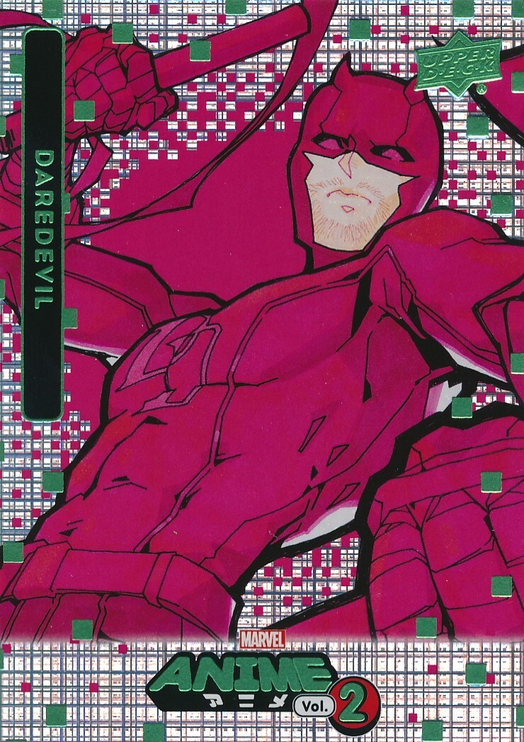 #17 DAREDEVIL 2023 Upper Deck Marvel Anime Vol 2 THATCHED FOIL ROSE ...