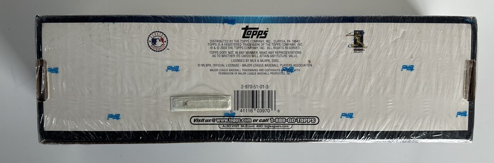2003 Topps Baseball Complete Set Factory Sealed | eBay