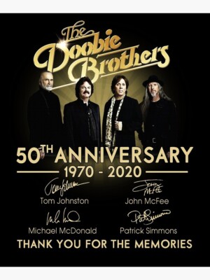 2020 THE DOOBIE BROTHERS POSTER 50TH ANNIVERSARY WALL ART PTINT SIZE ...