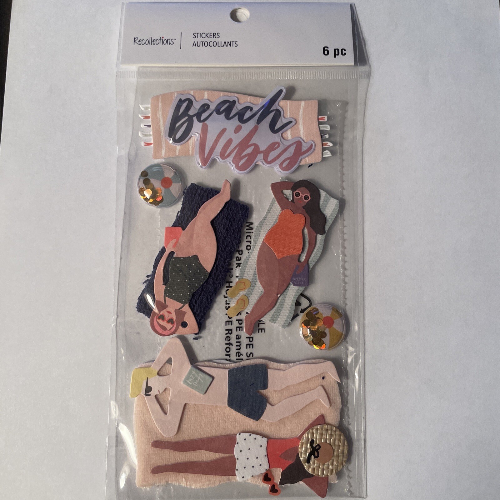 Recollections BEACH VIBES sticker set~BNIP~Nice! Quick Ship! | eBay