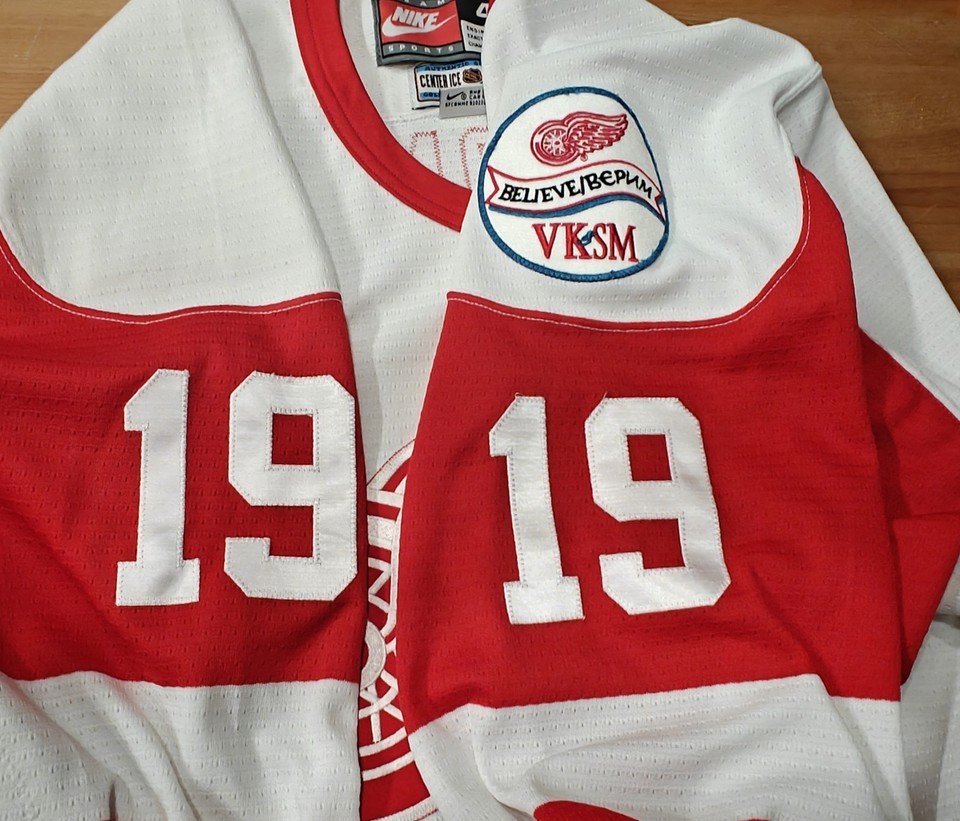 RARE Steve Yzerman 1998 Stanley Cup Detroit Red Wings NIKE Pro Jersey ...