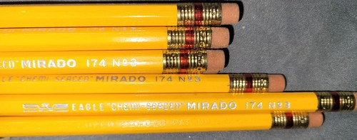 Vintage Eagle Mirado 174 No. 3 Bonded Box Of 9 Pencils USA Rare School Work | eBay