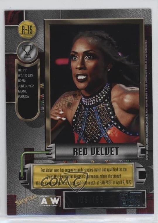 2022 Skybox Metal Universe AEW All Elite Wrestling 1997-98 Retro Red ...