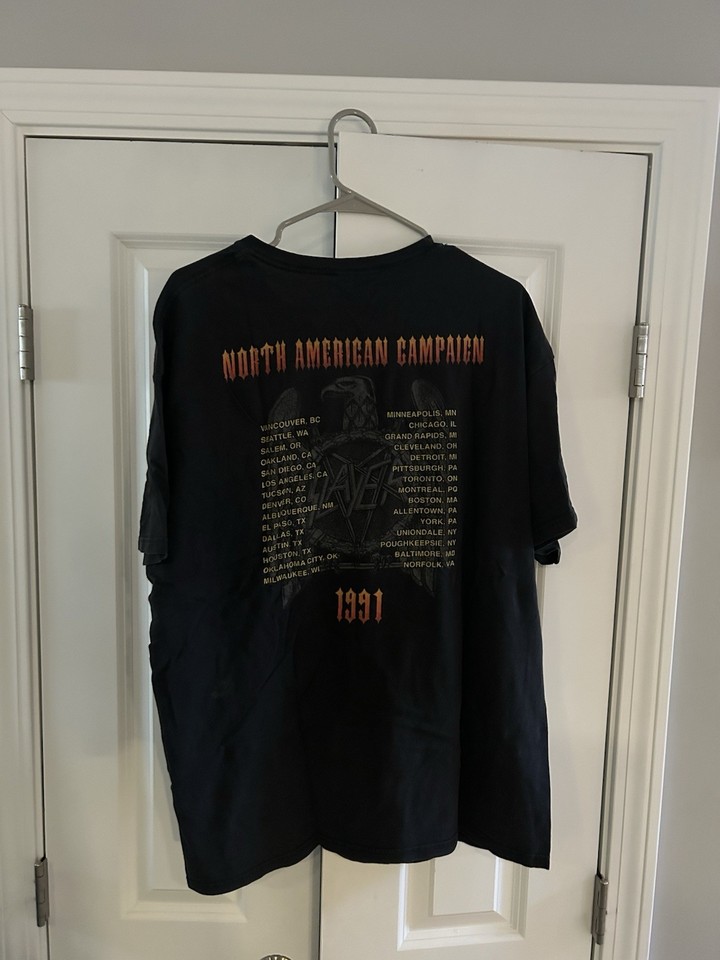 Slayer 1990 'Seasons in the Abyss' Album T-Shirt Thrash Metal Band Tee ...