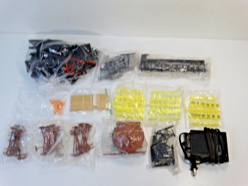 HO Model Train Accessories Lot, People, Signs, Bridge, Transformer, etc ...