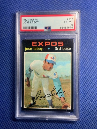 1971 Topps #132 Jose Laboy PSA 6 Montreal Expos | eBay
