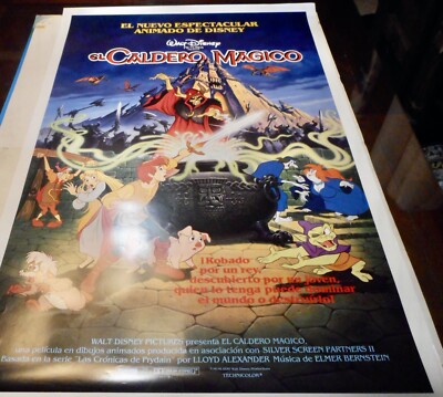 THE BLACK CAULDRON! '85 MOVIE SPANISH DISNEY CLASSIC 1-SHEET | eBay