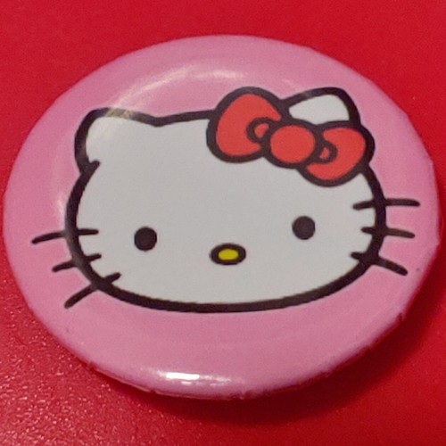 1 Inch Pink Hello Kitty Pinback Button Pin | eBay