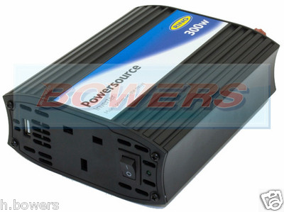 RING POWERSOURCE RINVU300 12V 300W FOR 240V IN CAR MAINS POWER INVERTER ...
