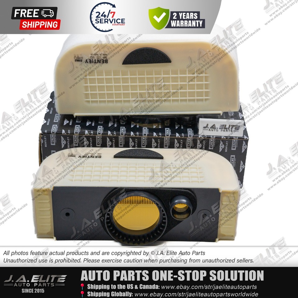 2pcs Bentley Air Filter Kit for Bentley Bentayga 6.0L W12, OEM ...