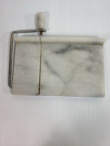 Marble Cheese Cutting Board Gray Marble 8 Inch Slicer Marble Handle ...