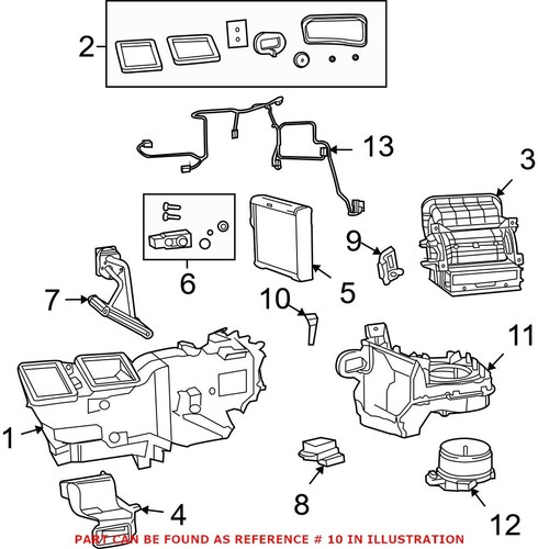 Genuine OEM A/C Evaporator Temperature Sensor for RAM 68004239AA for ...