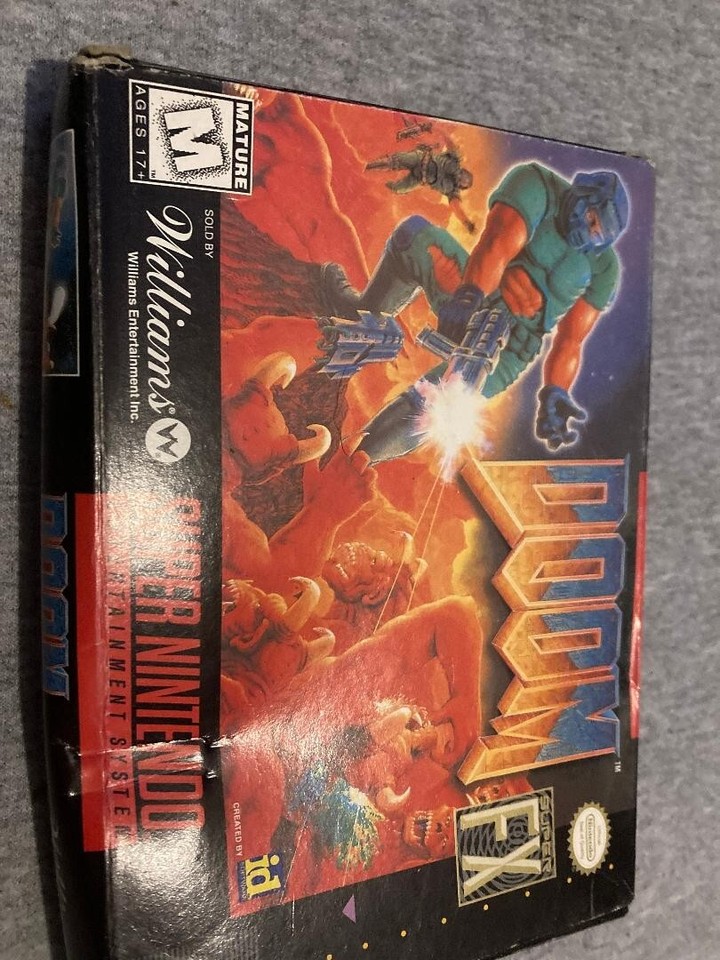Doom SNES (SNES, 1995) With box "no booklet" | eBay