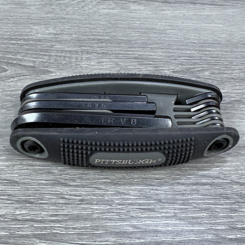 Pittsburgh Allen Keys Hex Wrench Set Metric 8 Size Compact Folding w ...