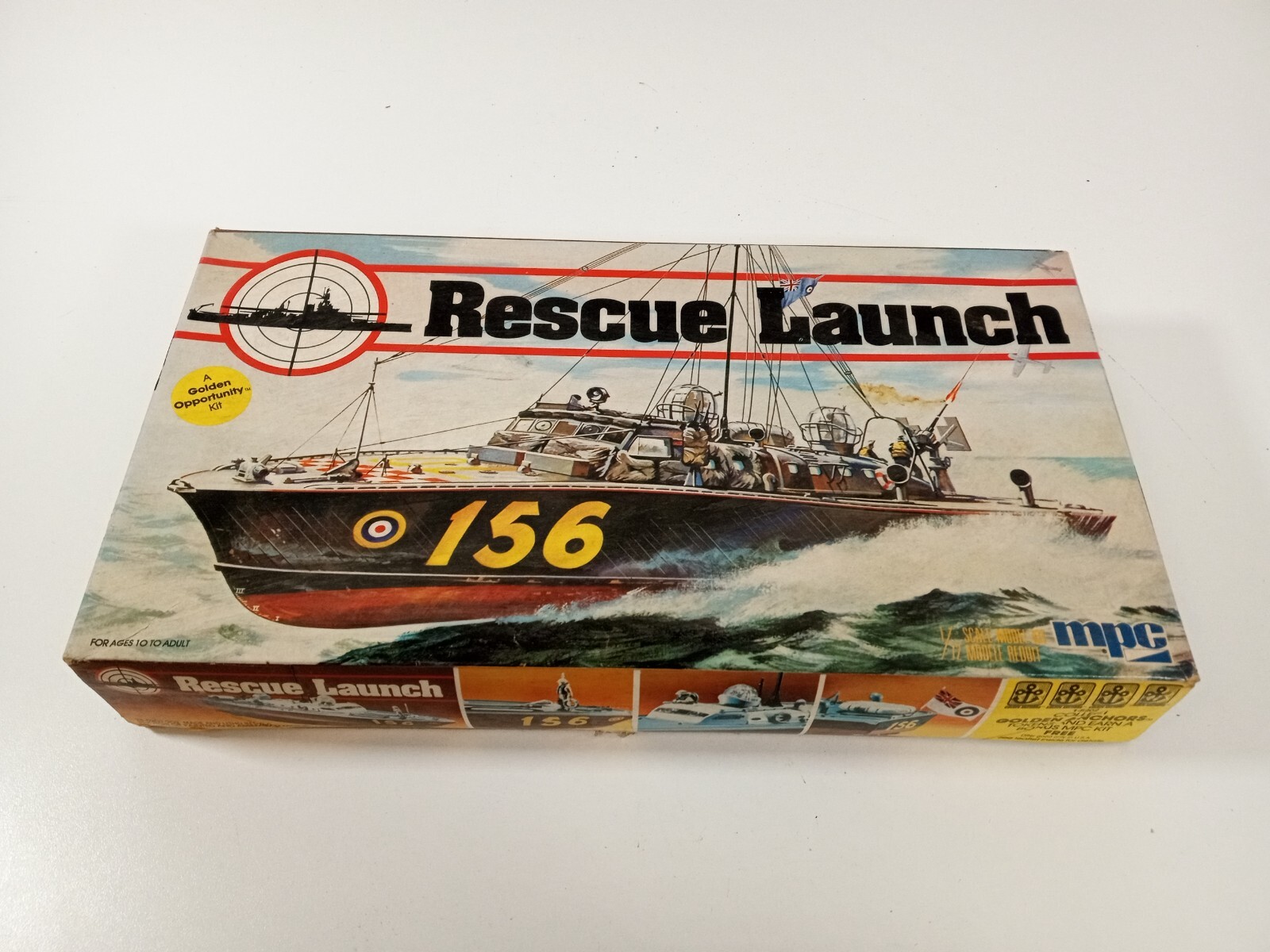 MPC RAF Rescue Launch Whaleback 1-5202 1/72 Scale Model Kit OPEN BOX ...