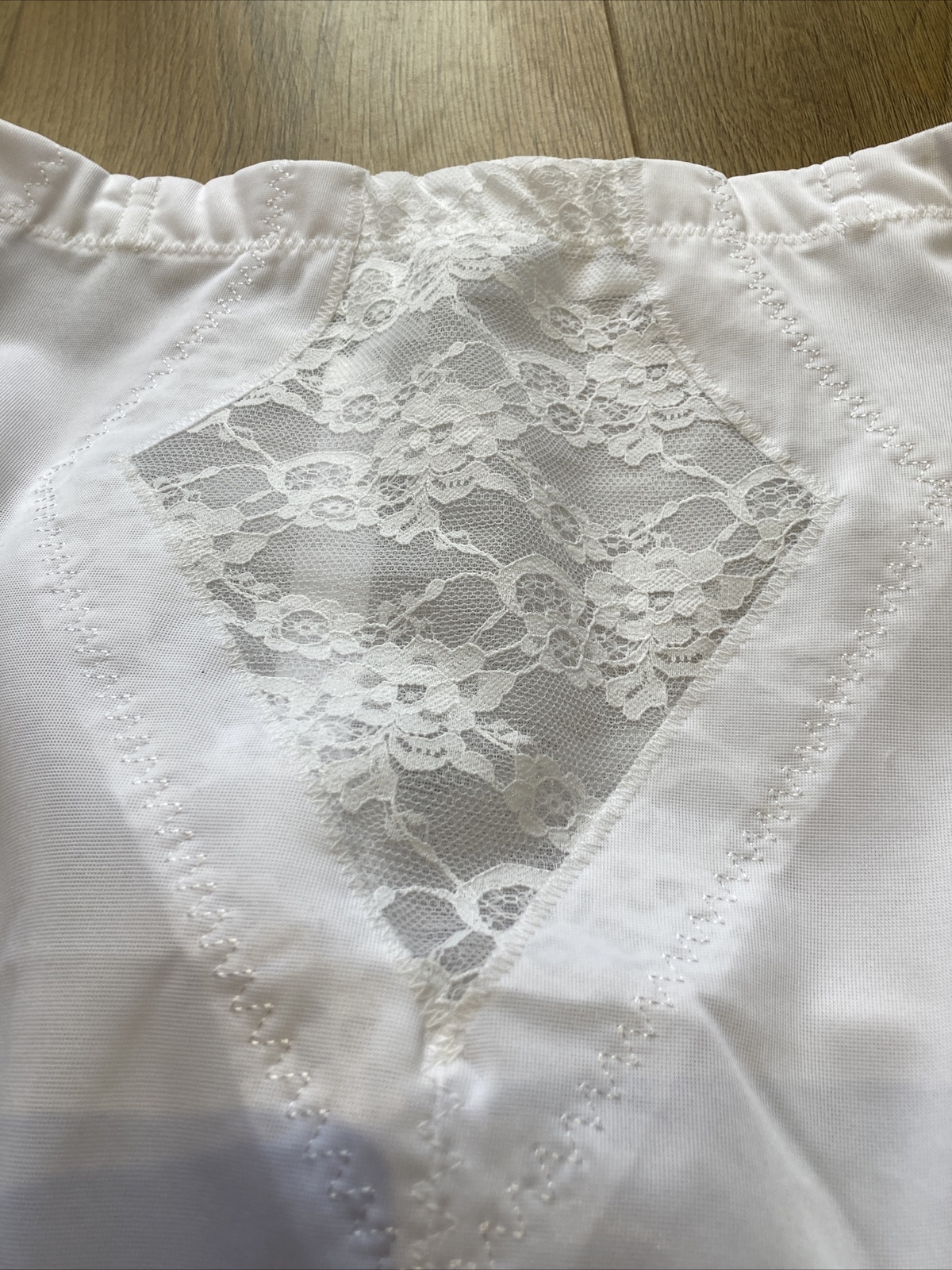 🌹 TWO DAMART White Medium Control Briefs/Panty Girdles, Size 46/48 UK ...