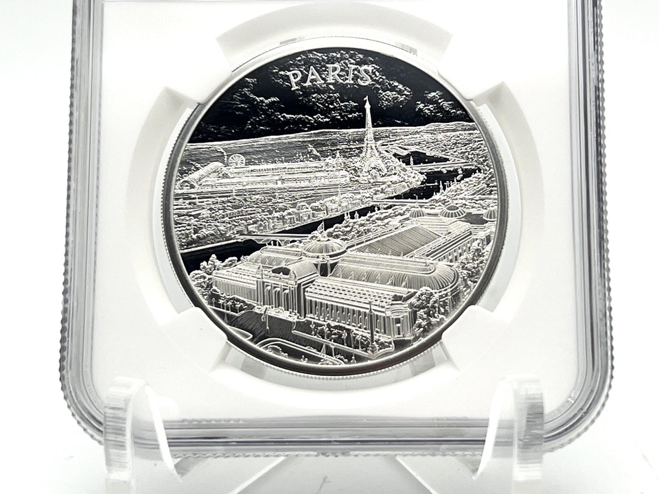 Great Britain 2024 2 Pounds CITY VIEWS Paris 1 oz Silver Proof Coin NGC ...