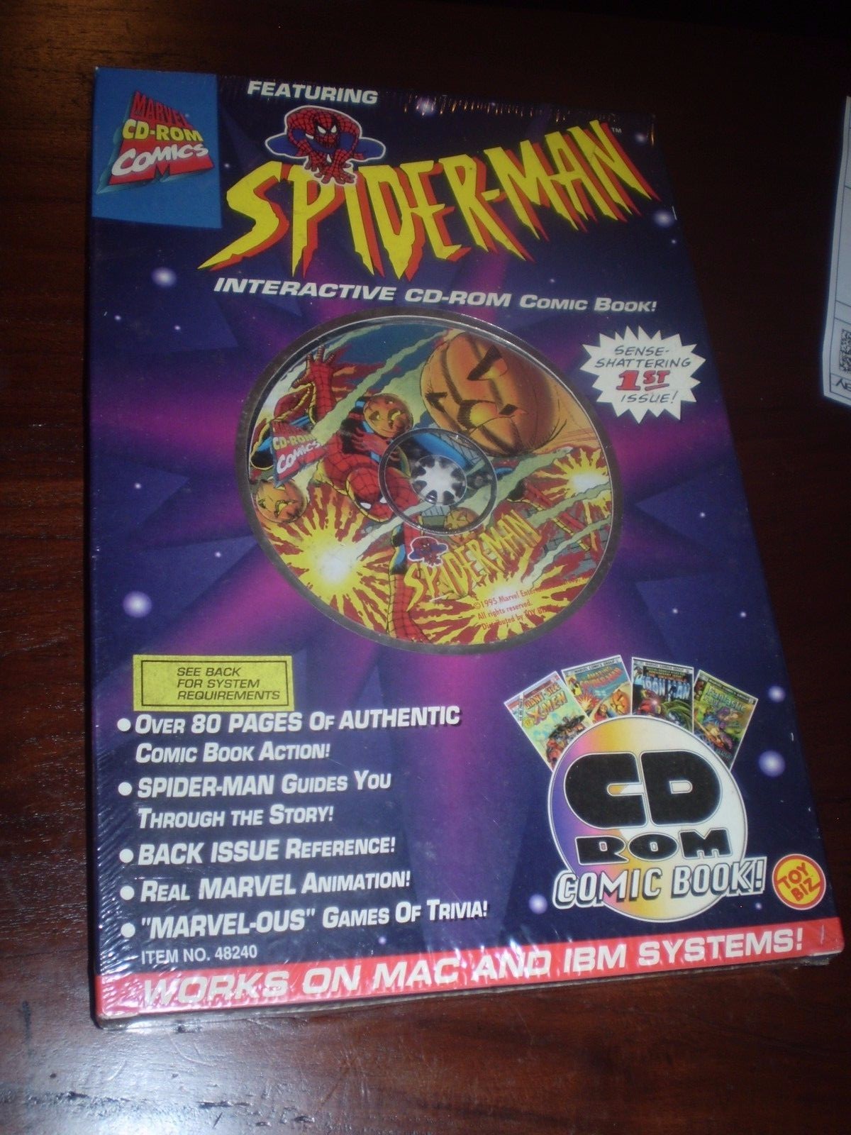 Spider-Man Interactive CD-ROM Comic Book 1st Issue! Factory Sealed 1995 ...