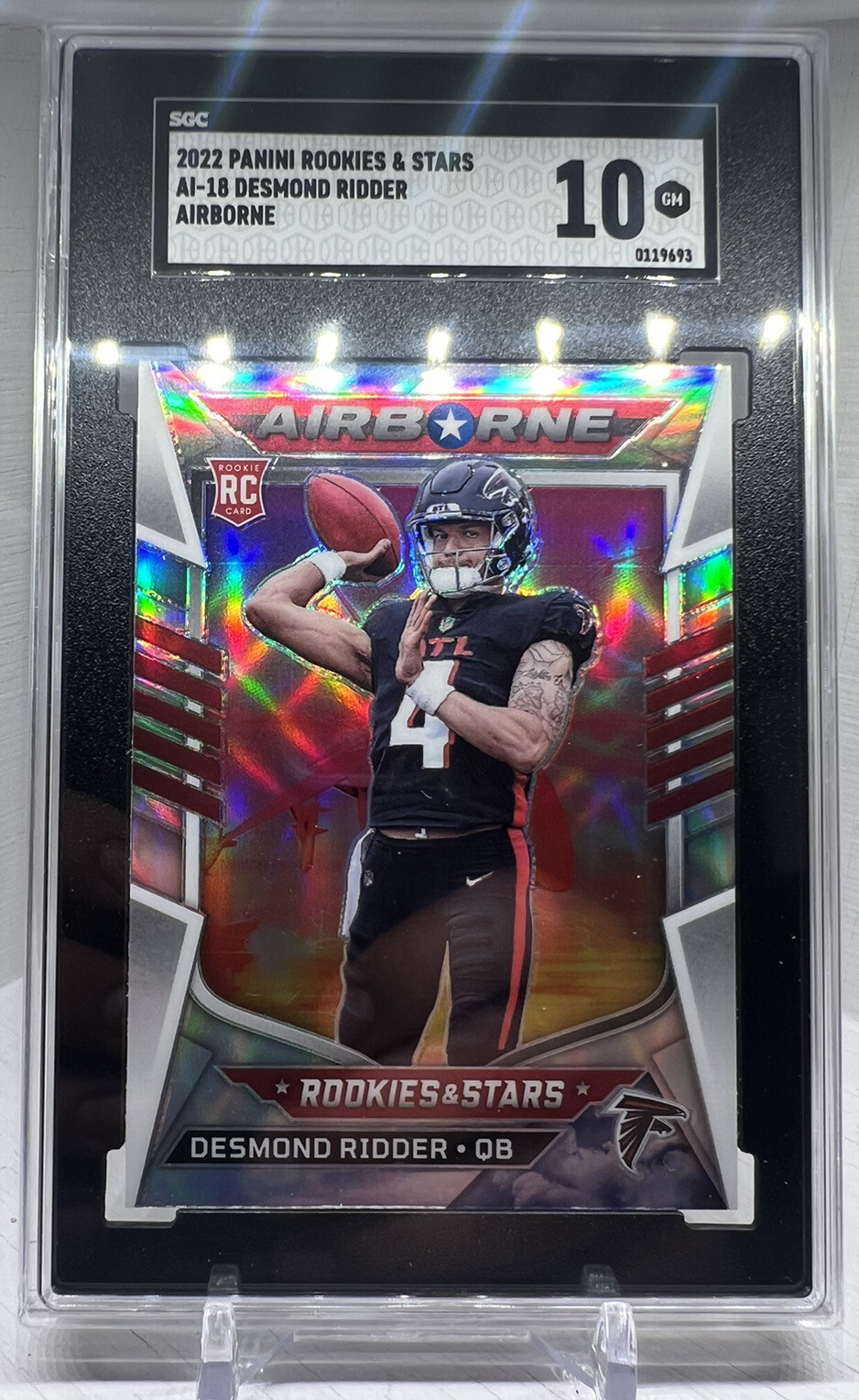 2022 Panini Rookies & Stars - Airborne Desmond Ridder #AI-18 Silver ...