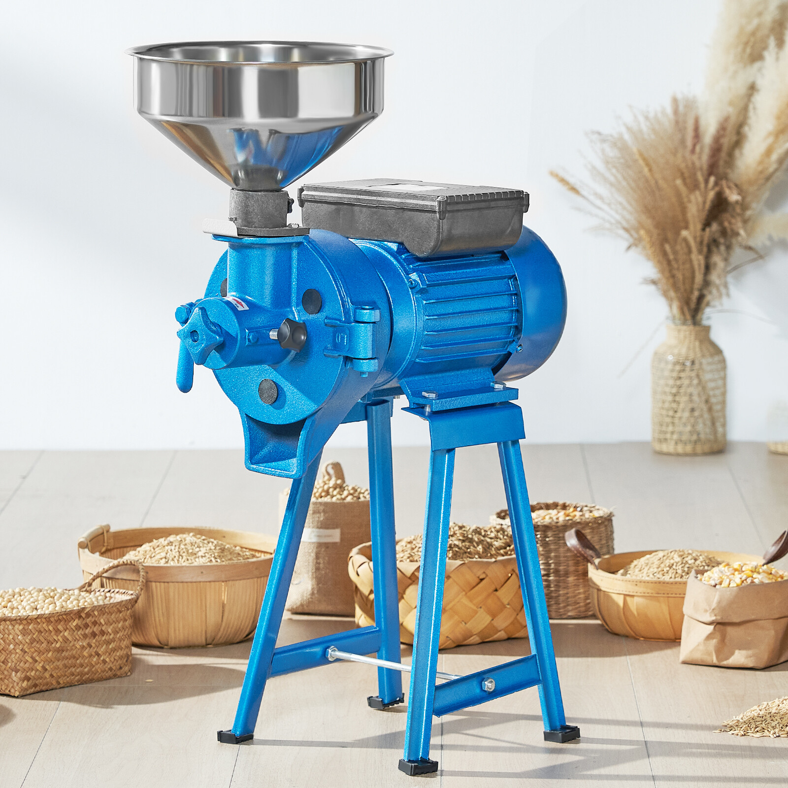 VEVOR 1500W 110V Electric Grain Grinder Corn Wheat Flour Cereal Mill ...