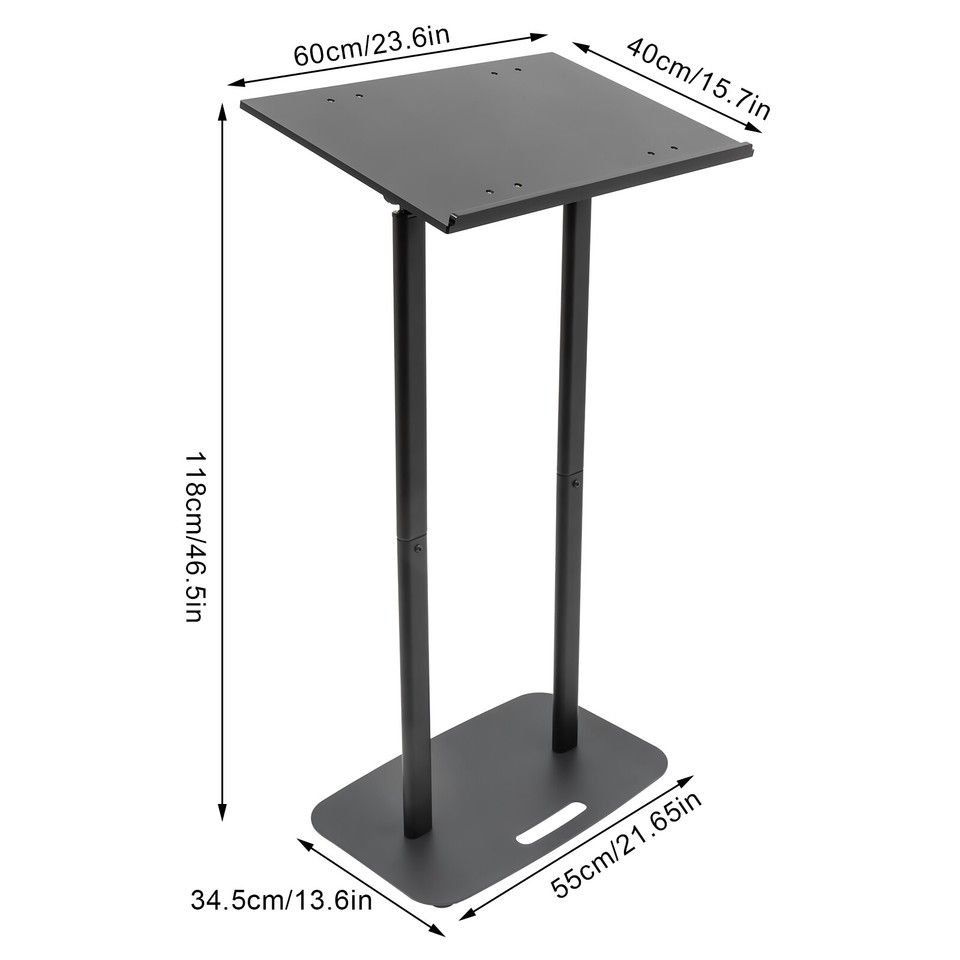 Conference Pulpit Acrylic Black Podium Church Lectern Pulpit Office ...