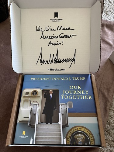 DONALD J TRUMP SIGNED AUTOGRAPH OUR JOURNEY TOGETHER BOOK HARDCOVER ...