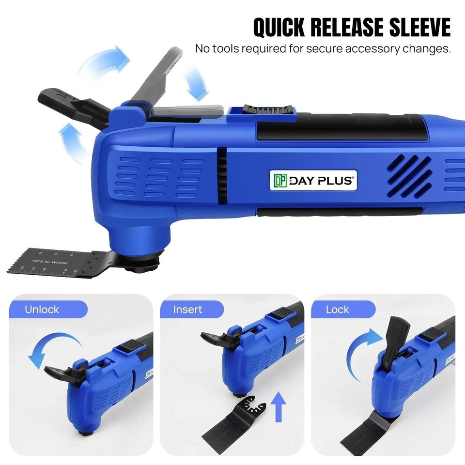 Oscillating Multi Tool 230V Electric Sander Scraper Saw Cutting Sanding ...