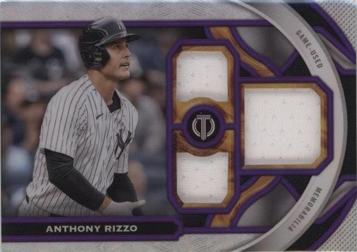 2023 Topps Tribute - Triple Relics Anthony Rizzo #TR-ARI Purple /50 ...