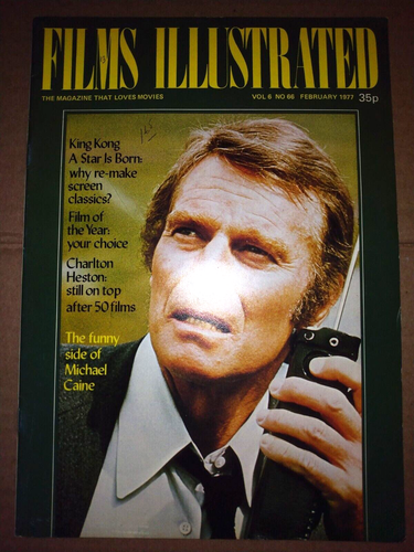 RARE - FILMS ILLUSTRATED Magazine - Feb 1977 - Charlton Heston - King ...