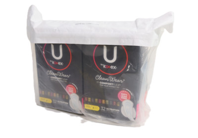 U by Kotex CleanWear Ultra Thin Feminine Pads with Wings Regular 32 ...