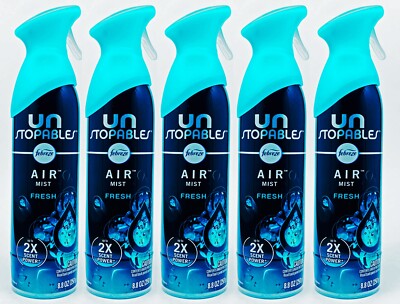 5 Febreze Unstoppable FRESH Air Freshener Mist Spray 8.8 oz | eBay