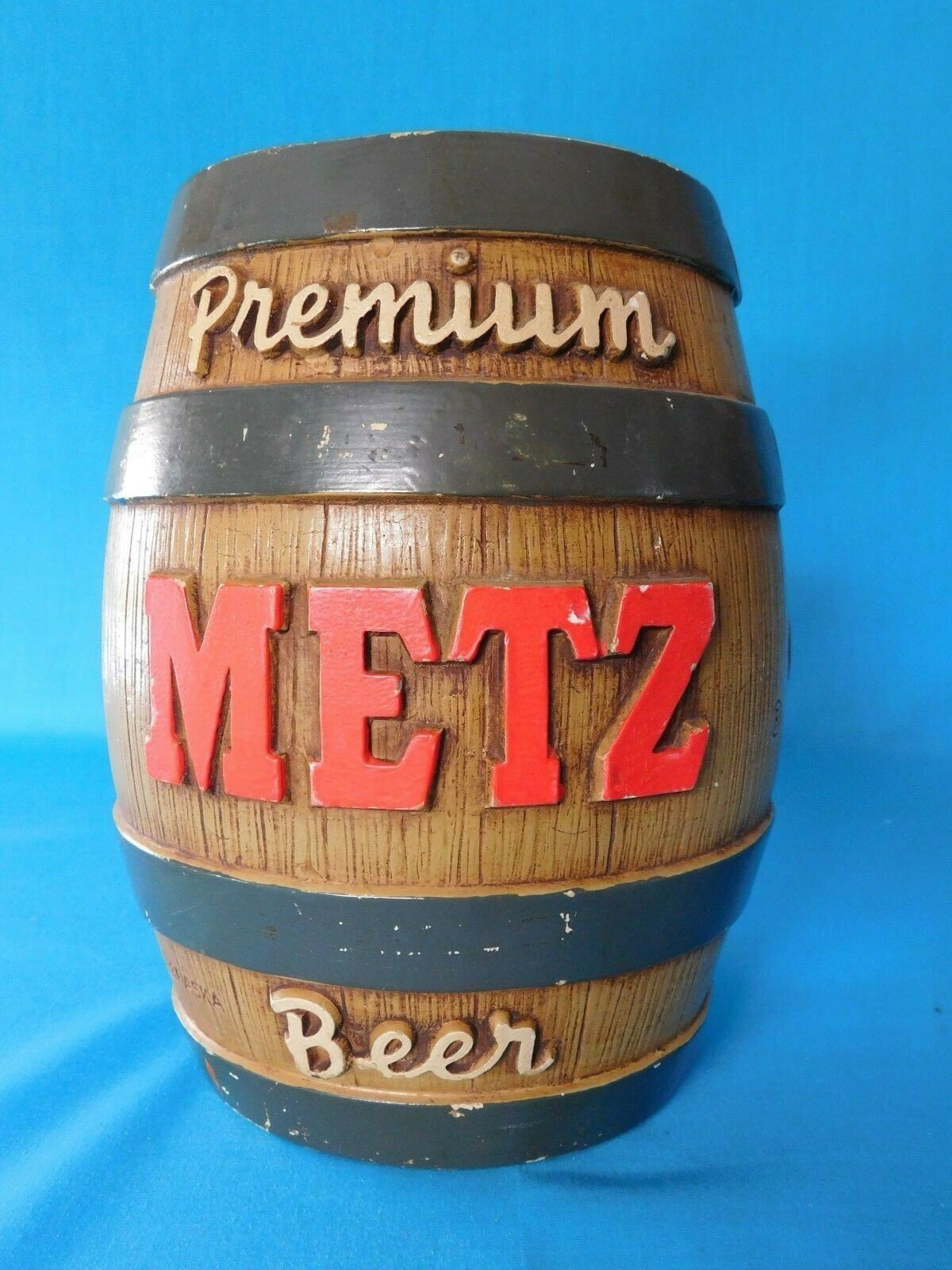 VINTAGE BEER METZ BREWING CO. NEBRASKA KEY BANK & BOTTLE OPENER DRINK ...