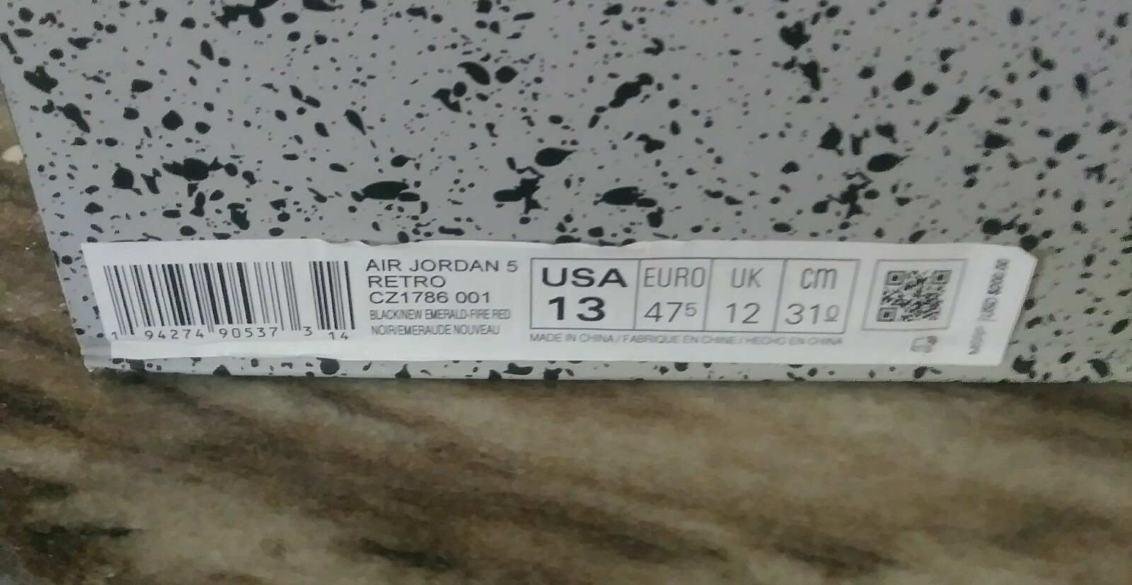 SIZE 13 - NIKE AIR JORDAN RETRO 5 - AJ5 3 OG COLORWAY - BRAND NEW ...