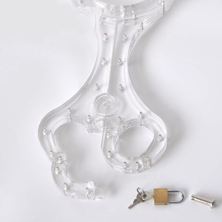 Bondage Cangue Neck Collar Cuffs Handcuffs Lock Yoke Device Slave Bed ...