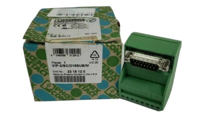 NEW PHOENIX CONTACT VIP-2/SC/D15SUB/M D-SUB INTERFACE MODULE 2315120 | eBay