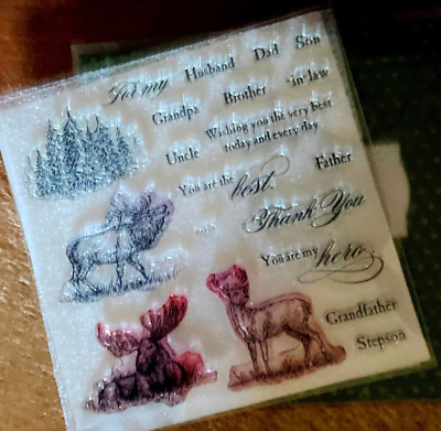 CTMH D1703 NATURE'S WISH ~ Bull Elk, White Tail Buk, Moose, You are my ...