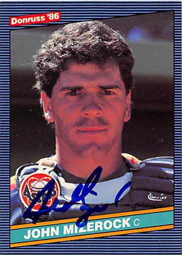 John Mizerock autographed Baseball Card (Houston Astros) 1986 Donruss ...