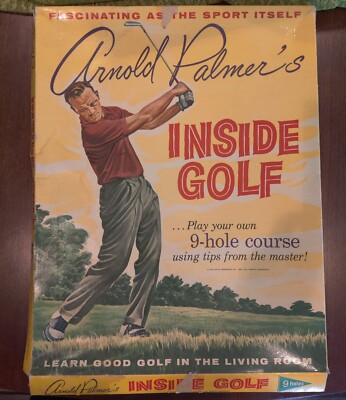 VINTAGE 1961 ARNOLD PALMER INSIDE GOLF BOARD GAME | eBay