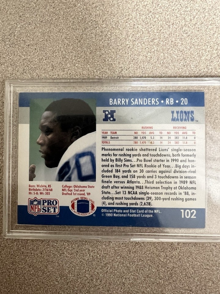 Barry Sanders Autograph Card | eBay